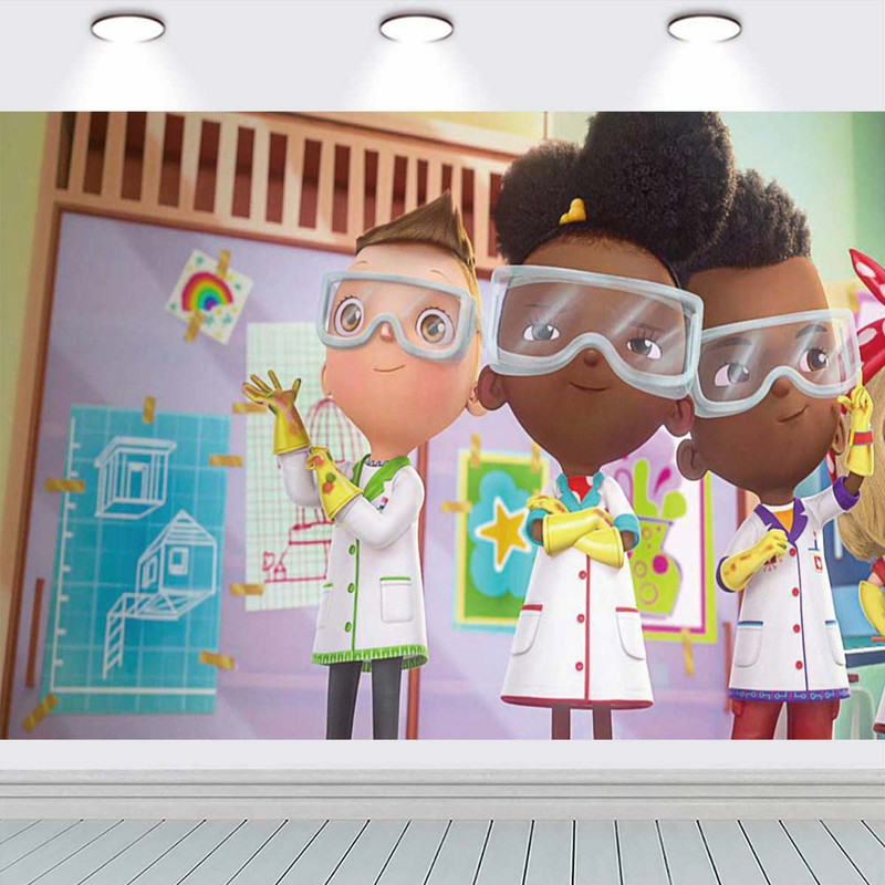 Ada Twist Scientist Backdrop Background Banner Birthday Party Supplies ...