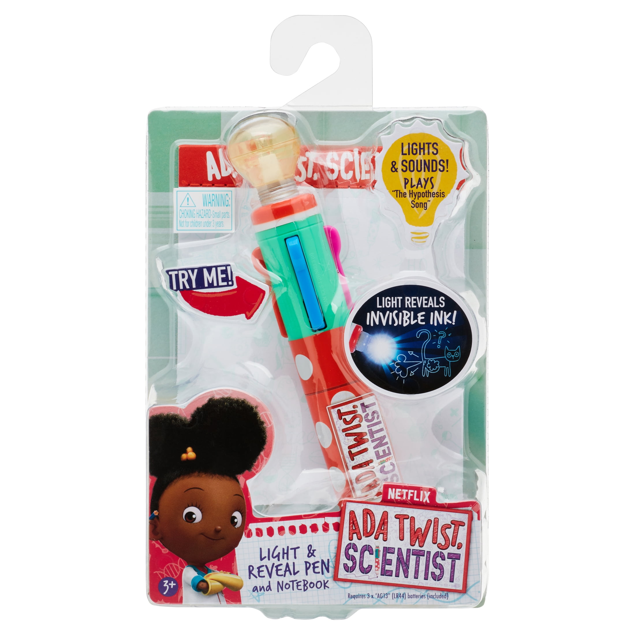 Ada Twist, Scientist Light and Reveal Pen with Invisible Ink, Lights Up ...