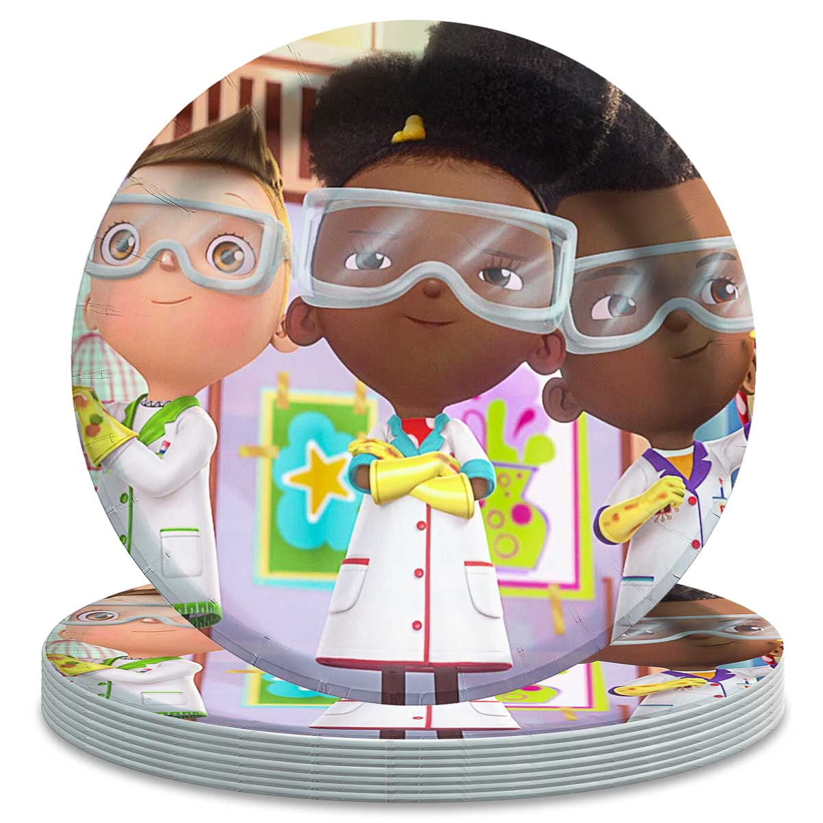 Ada Twist, Scientist Themed Birthday Disposable Tableware - 7 Inch ...