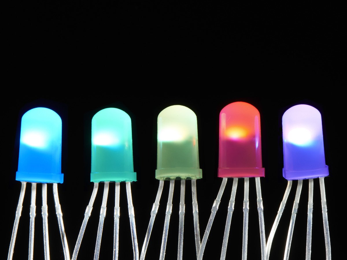 Adafruit NeoPixel Diffused 5mm Through-Hole LED - 5 Pack - Walmart.com