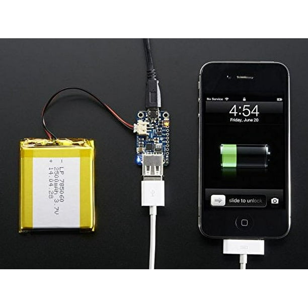 Adafruit PowerBoost Charger, Rechargeable 5V Lipo USB Boost at 500mA ...