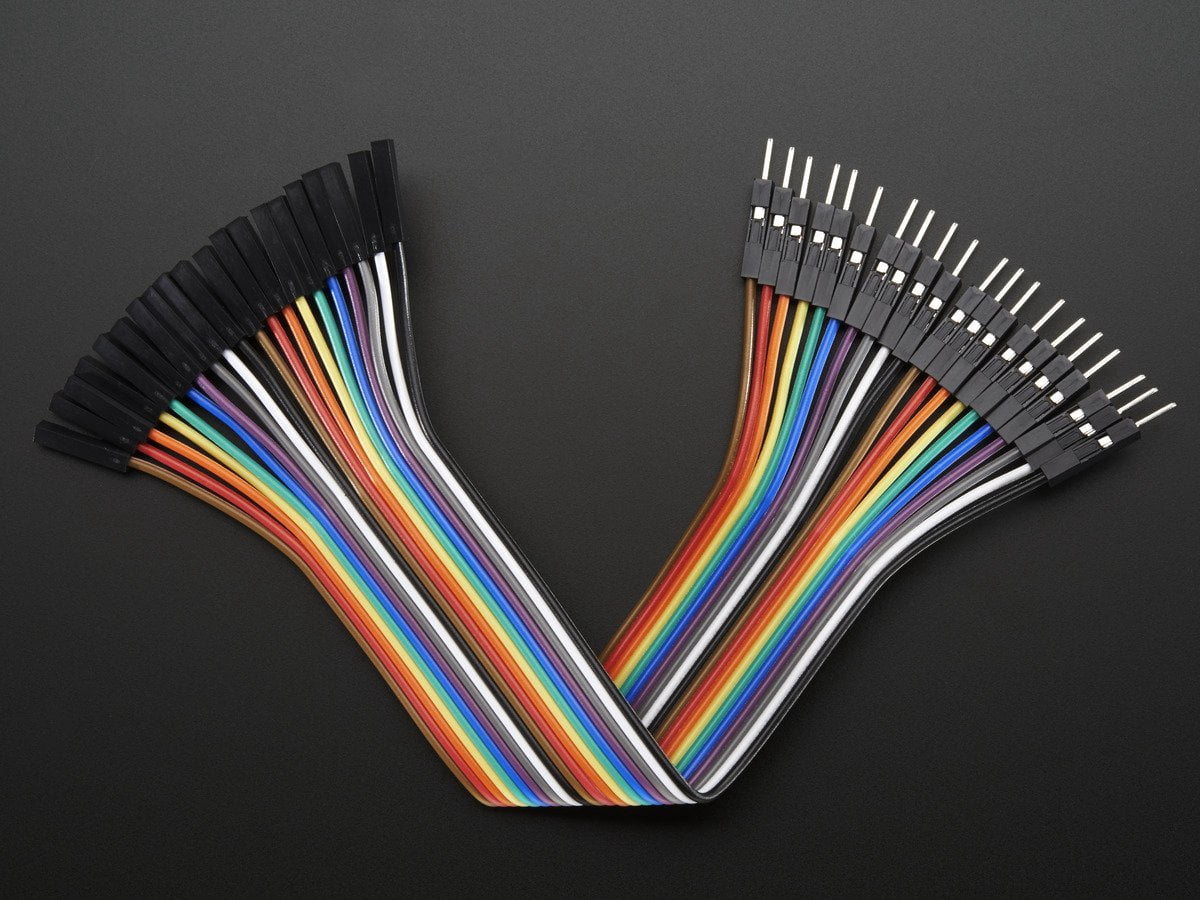 Adafruit Premium Female/Male 'Extension' Jumper Wires - 20 x 6 ...