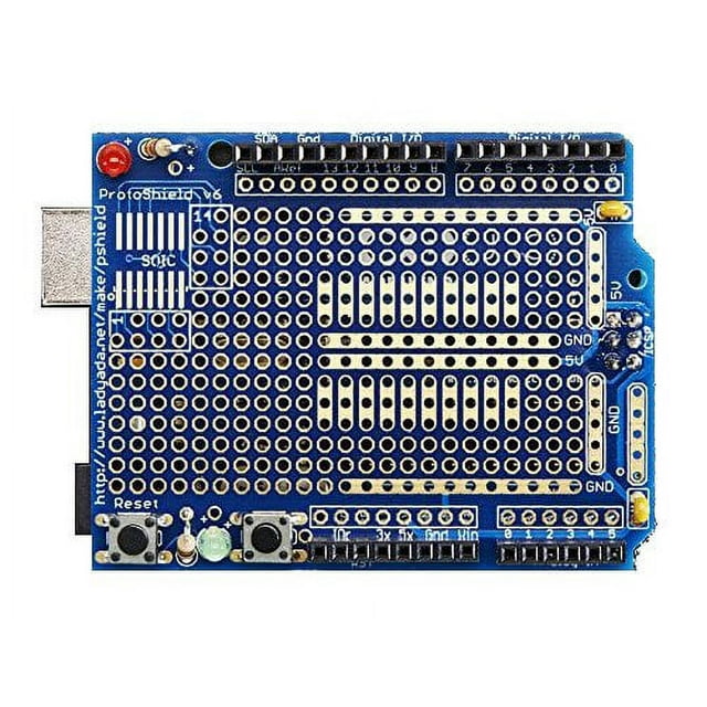 Adafruit Proto Shield - Stackable Version R3 (Arduino Compatible) - Walmart.com