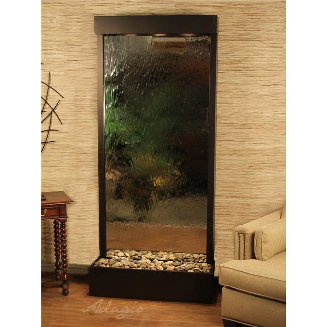 Adagio Tranquil River Flush Mount Free Standing Fountain - Antique ...
