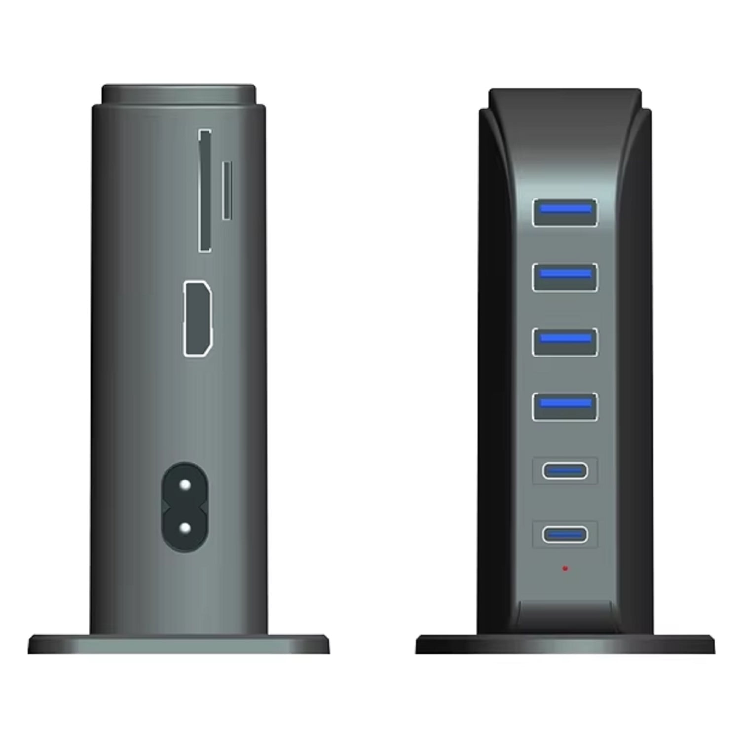 Adakot 65W USB Charging Station for Multiple Devices, 9-in-1 Hub ...