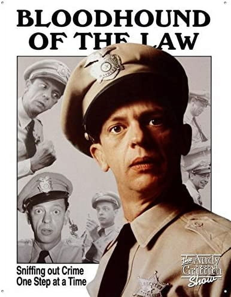 Adale Andy Griffith Show Tin Metal Sign : Barney Fife Bloodhound (Size ...