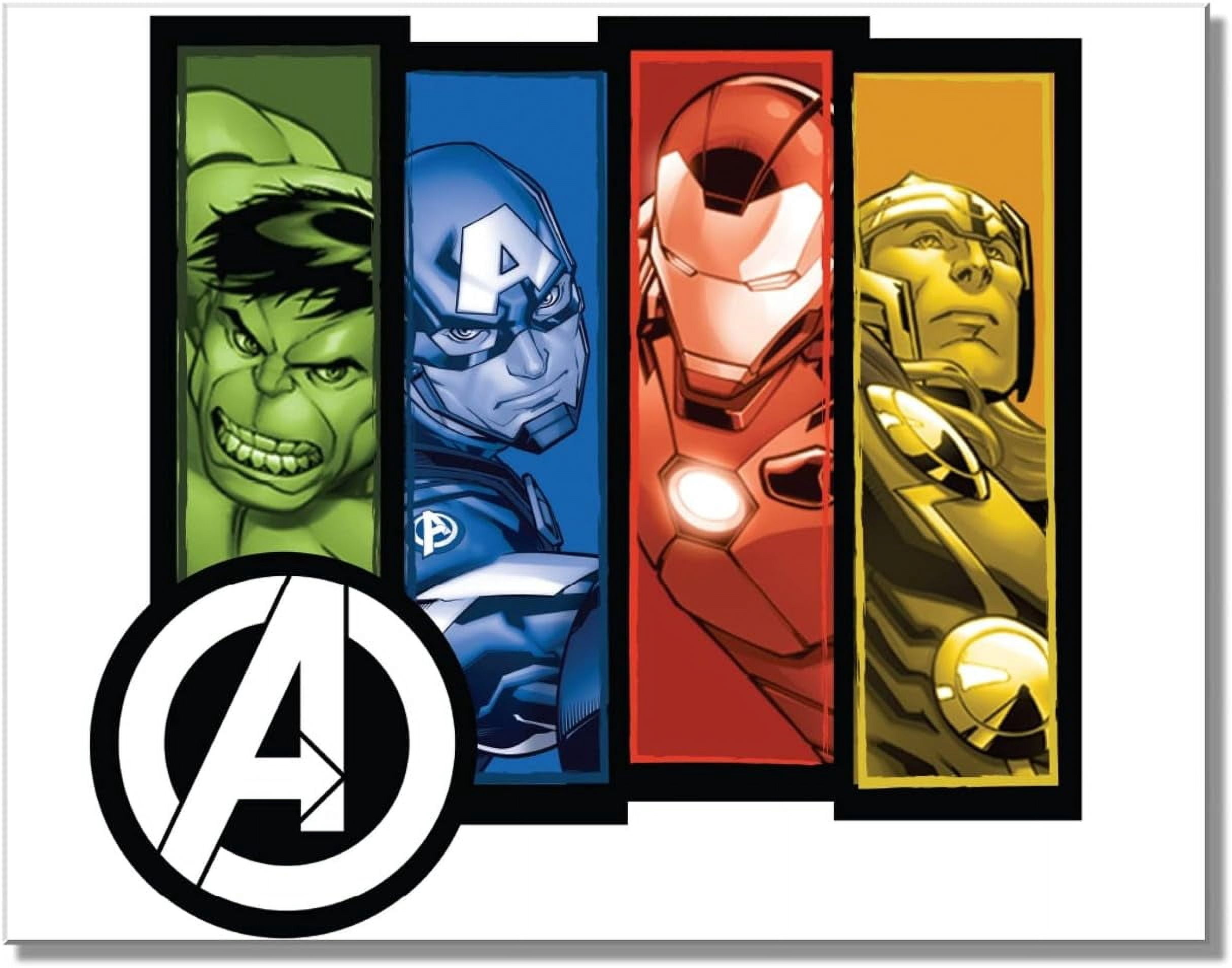 Adale Avengers Group Panels Tin Sign - Nostalgic Vintage Metal Wall ...