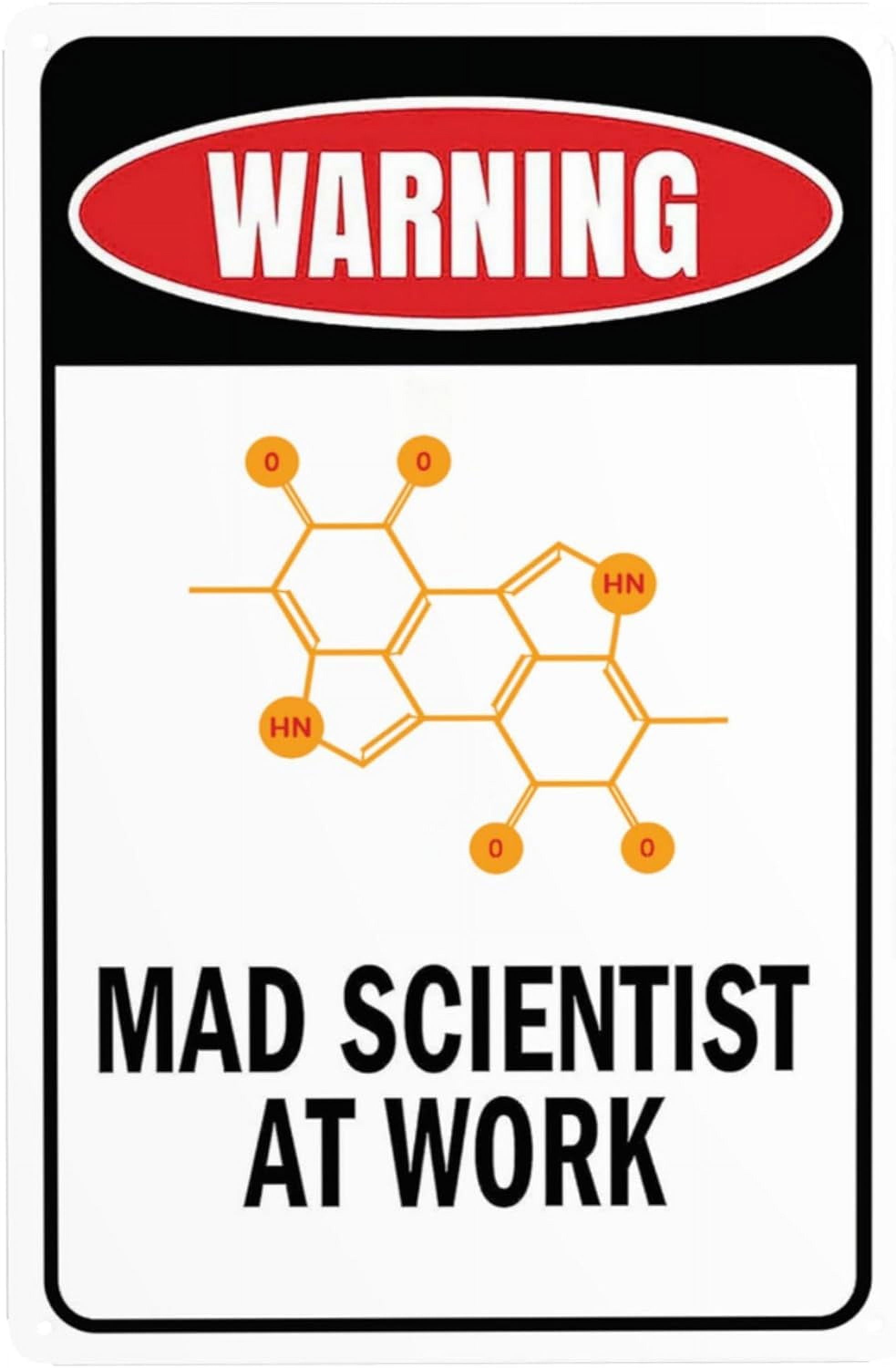 Adale Decor(Size 30x40cm/12"x16")Mad Scientist Home Wall Decor - Mad ...