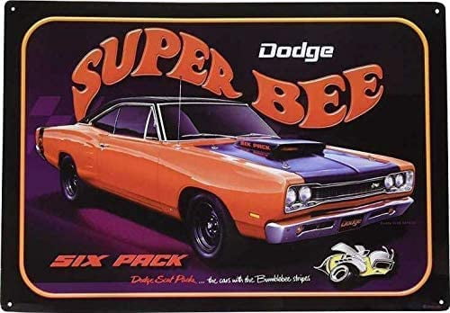 Adale ELEtina Dodge Super Bee Six Pack Car Retro Look Home Cave,Bar ...