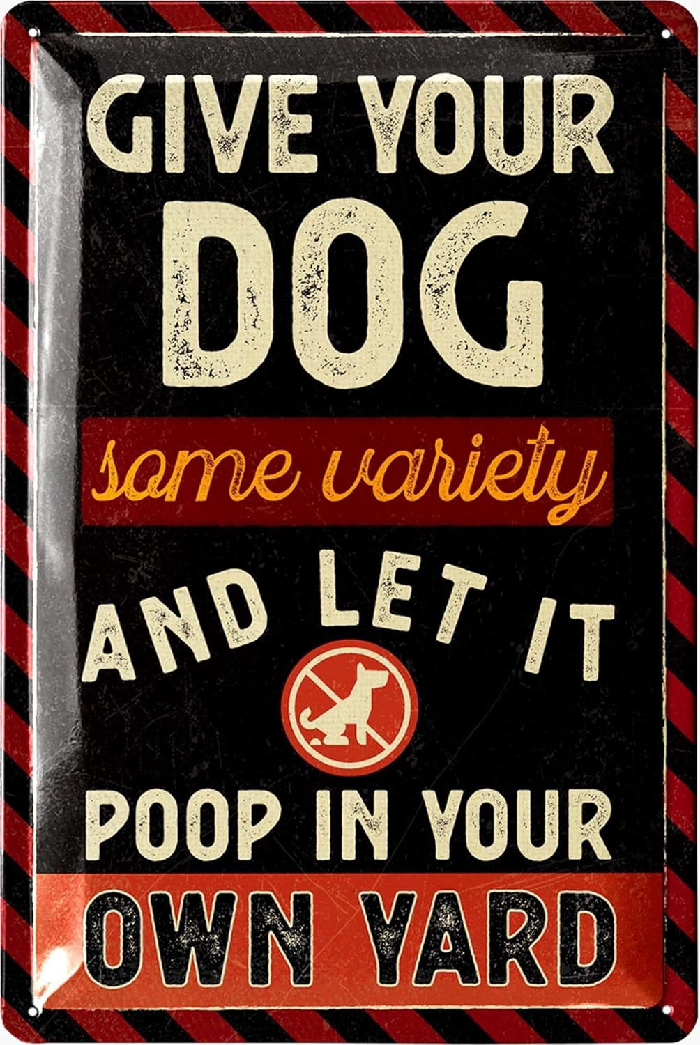 Adale Fun Dog Poop Yard Sign - LET YOUR DOG POOP IN YOUR OWN YARD - No ...