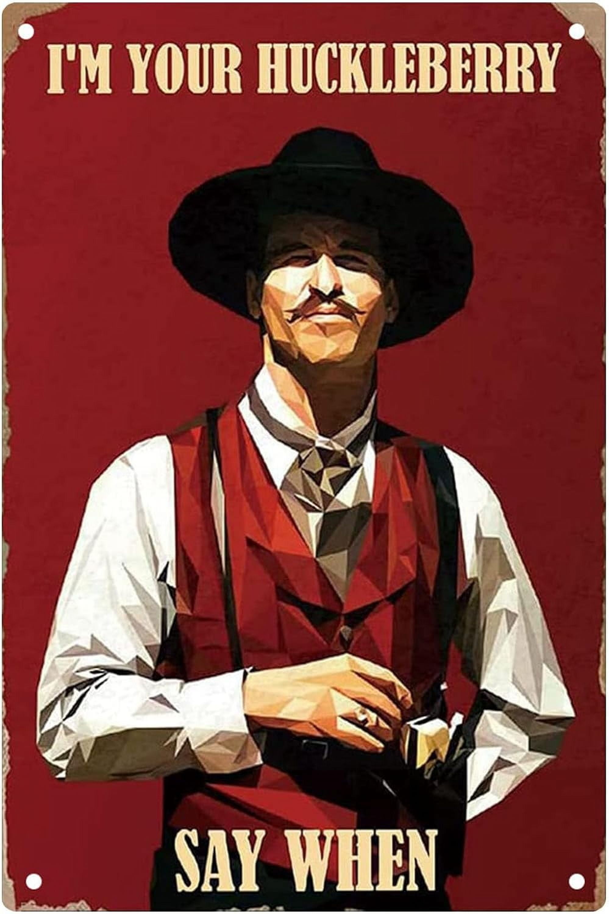 Adale Man Cave Decor West Cowboy Movie Metal Sign, Doc Holiday ...