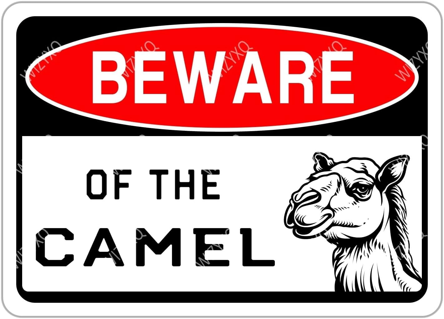 Adale Metal Signs Beware of The Camel Sign Funny Metal Sign Vintage Tin ...