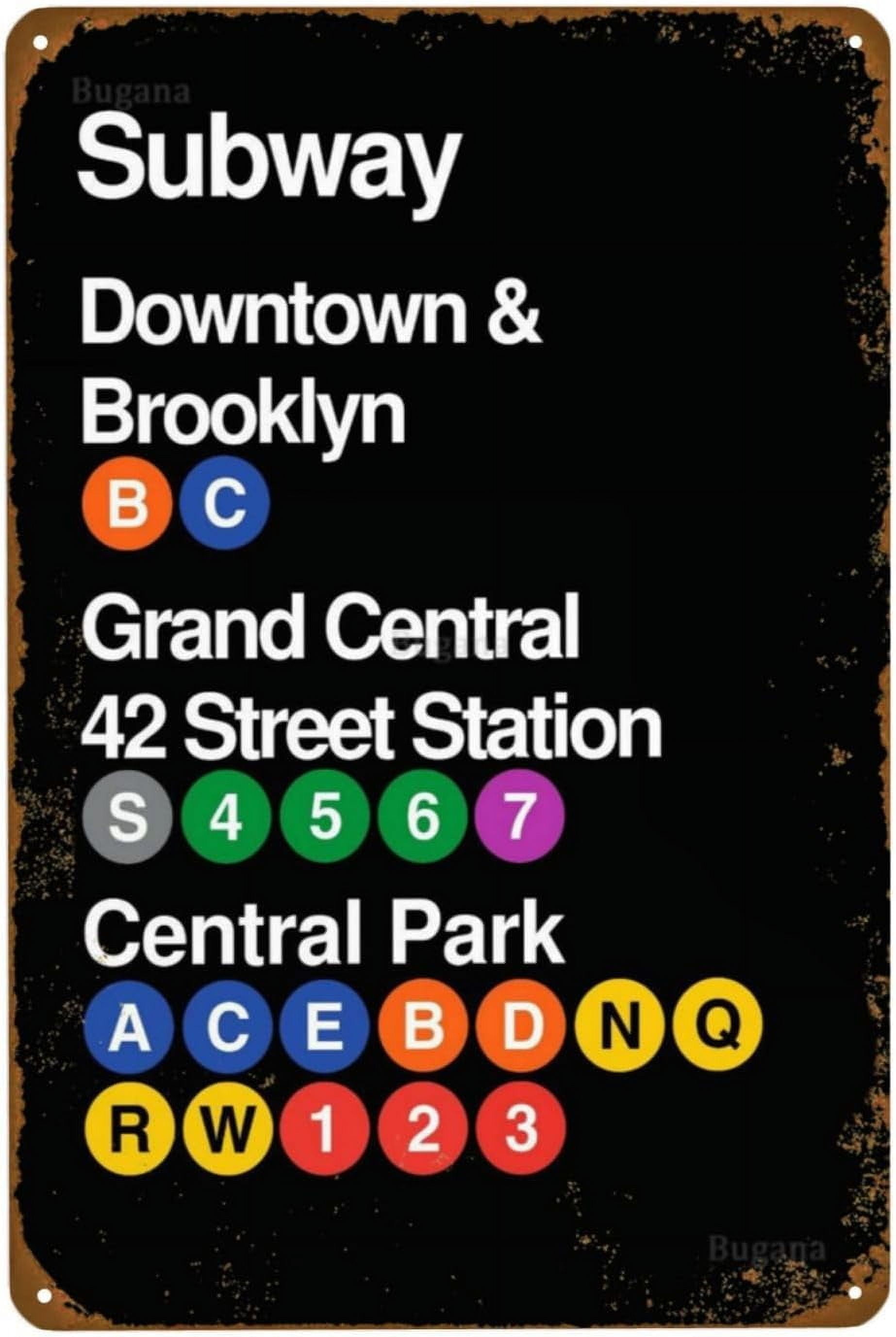 Adale New York City Subway Downtown & Brooklyn Grand Central 42 Street ...