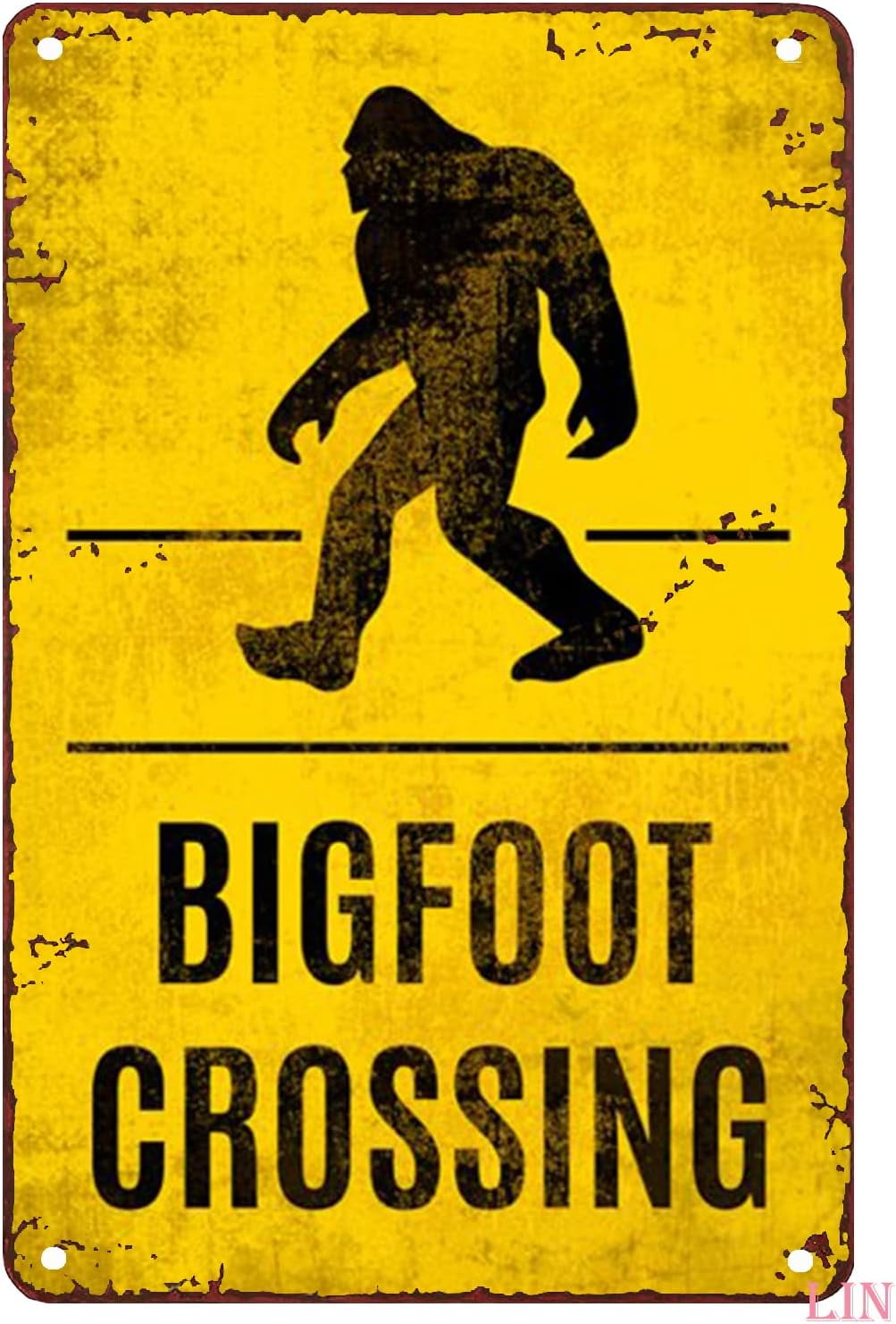 Adale Sasquatch Signs Metal Bigfoot Crossing Metal Signs Vintage Room ...