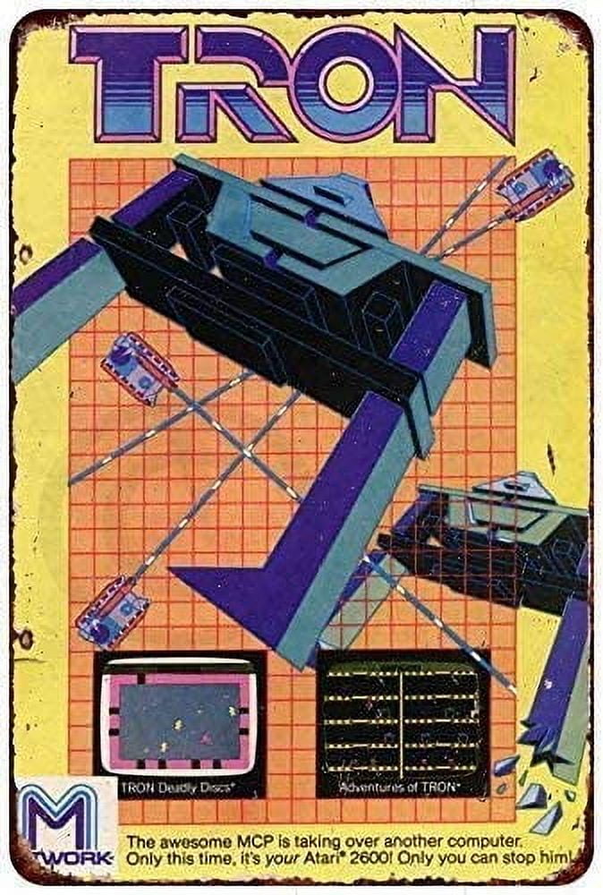 Adale Wall Decor Atari 2600 Tron Video Game Ad Art 8x12 Sign ...