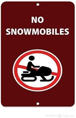 Adale Wall Decor No Snowmobiles Activity Sign Park Signs Park ...