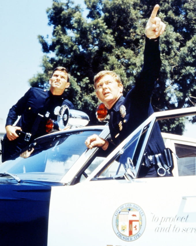 Adam-12 24X36 Classic Hollywood Poster Martin Milner As Officer Pete ...