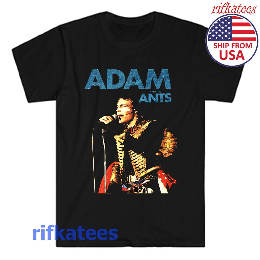 Adam And The Ants Men's Black T-Shirt Size S to 5XL - Walmart.com