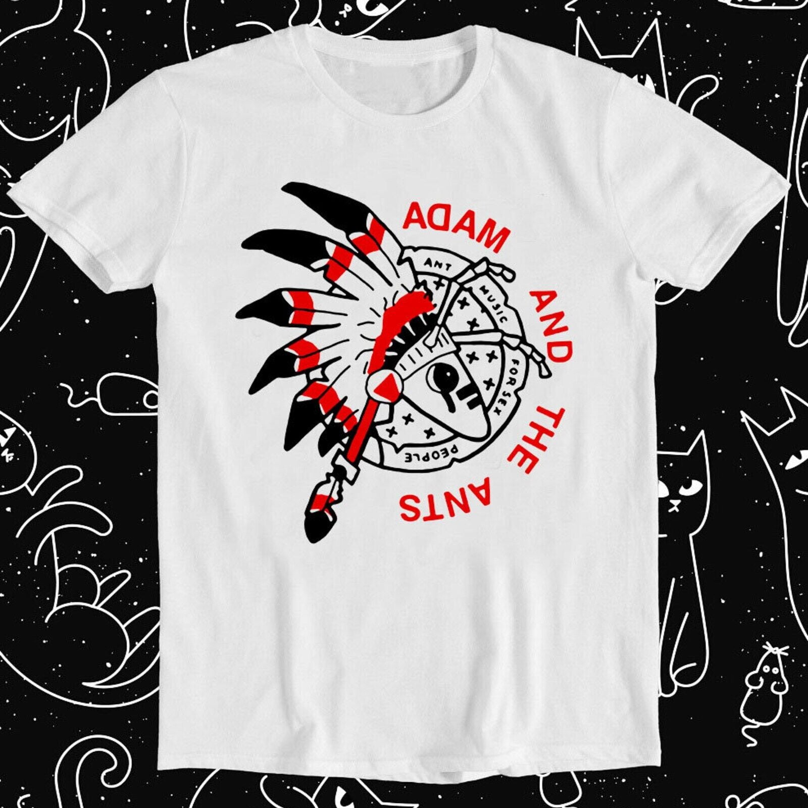 Adam Ant Music For People Punk Rock Retro Funny Meme Gift TeeT Shirt ...