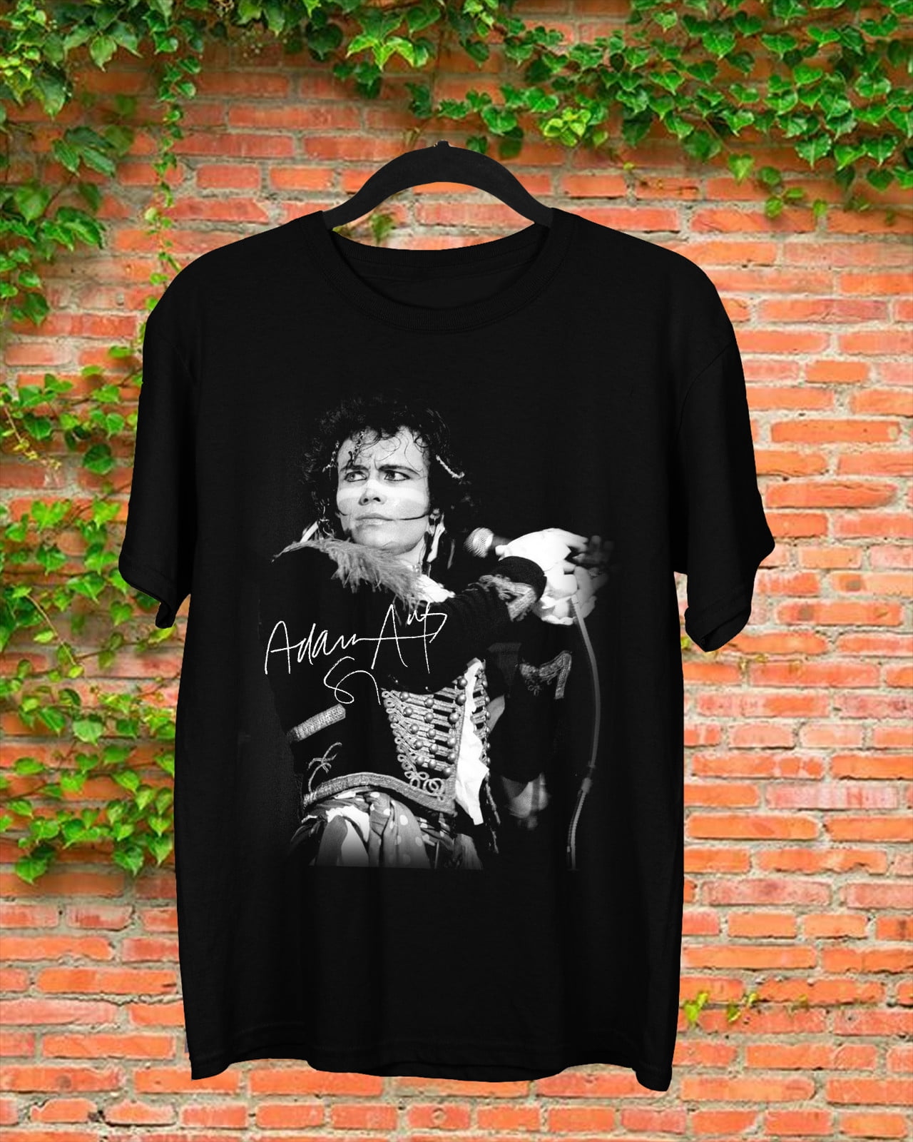 Adam Ant On Stage Signature Men Black T-Shirt All Size S to 5XL Gift ...