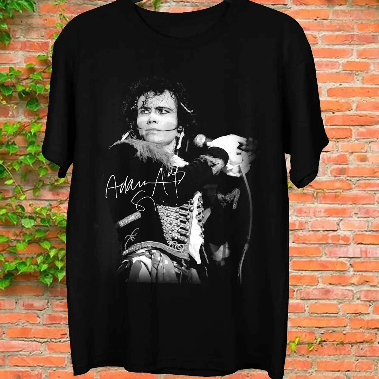 Adam Ant On Stage Signature Men Black T-Shirt - Walmart.com