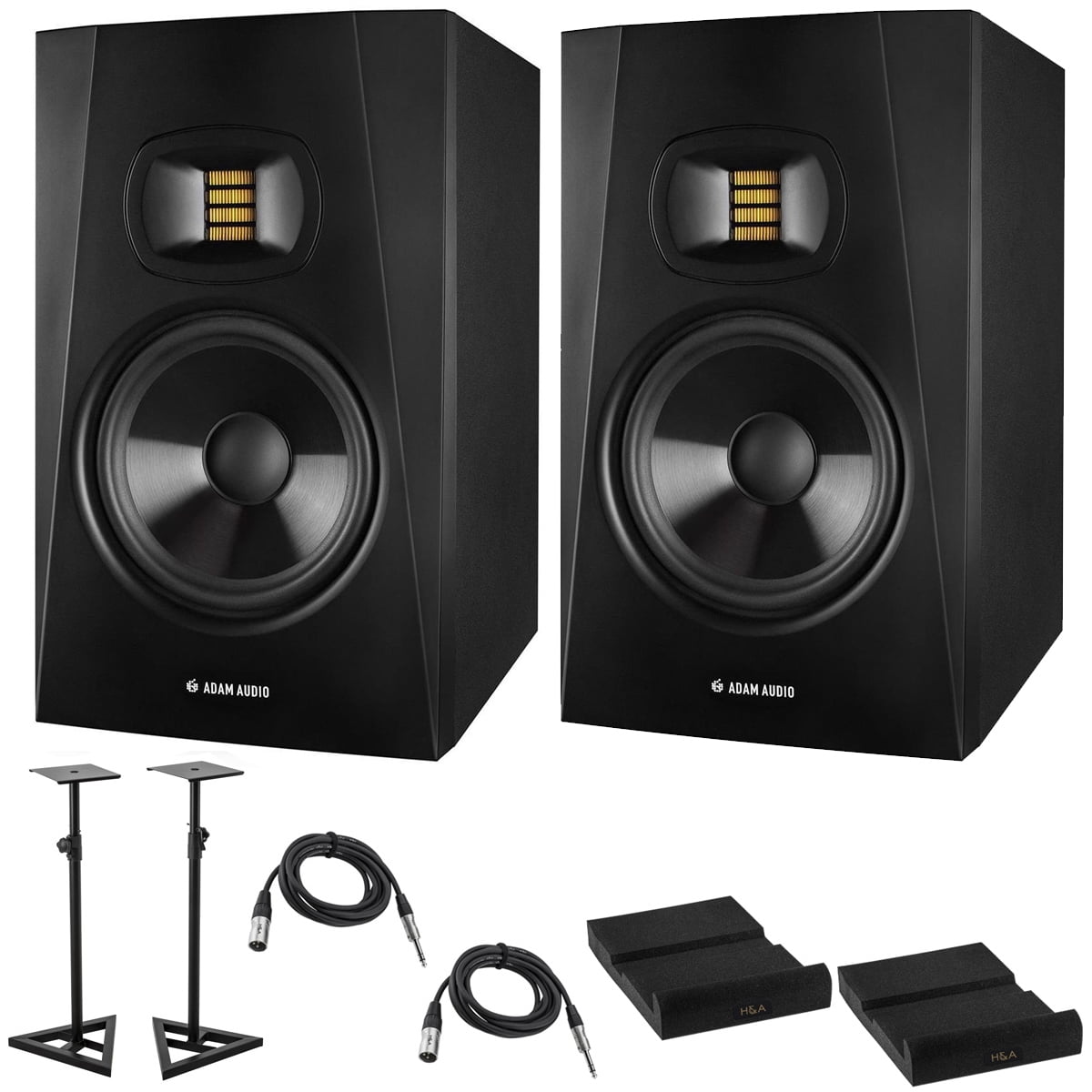 Adam Audio 2x Professional T-Series T7V 7" 70W 2-Way Active Nearfield ...