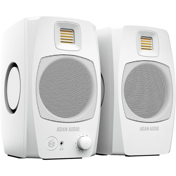 Adam Audio D3V Desktop Monitors, White - Walmart.com