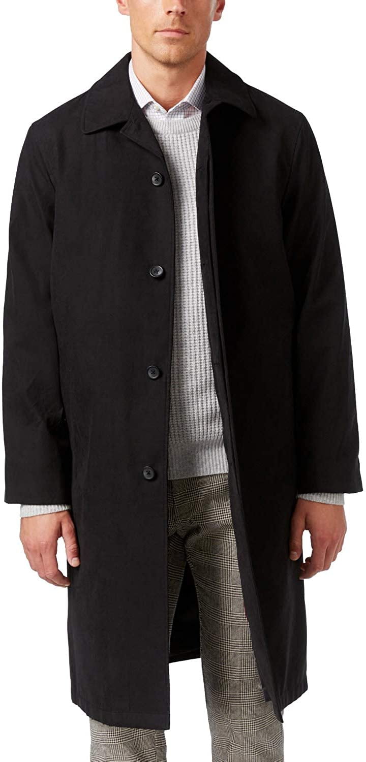 Adam Baker Men's AB901152 Single-Breasted Belted Trench Coat, Classic ...