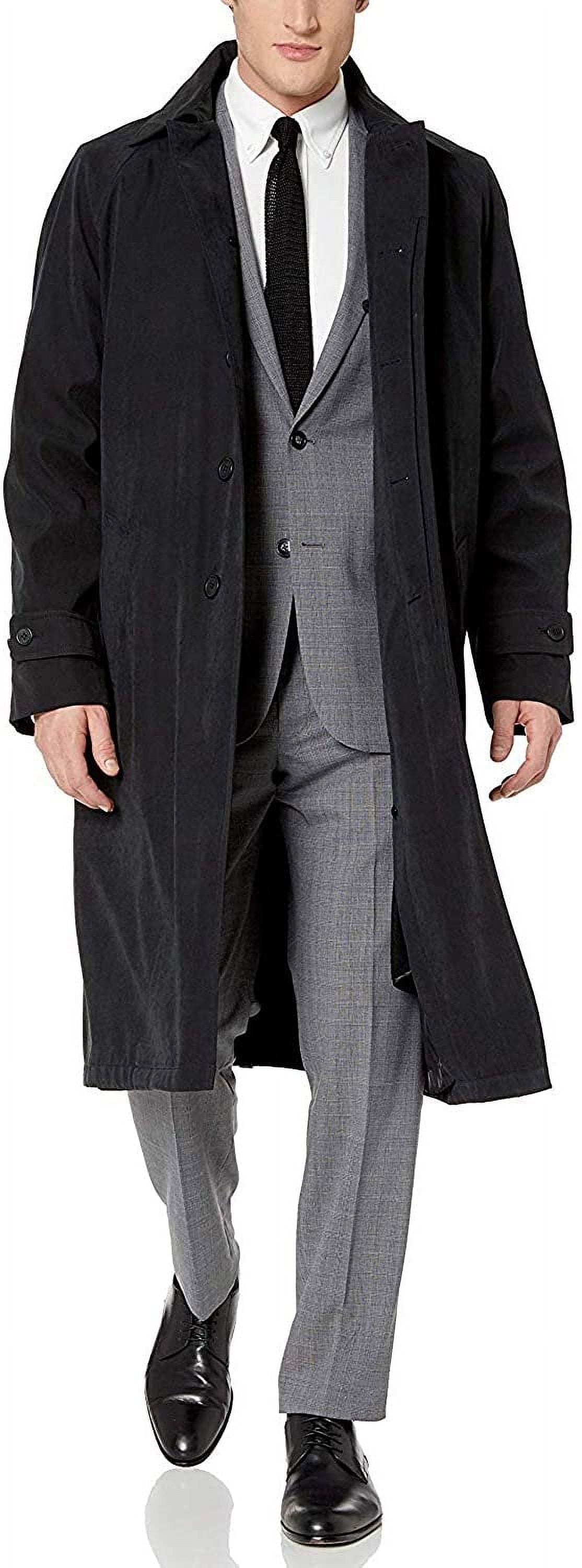 Adam Baker Men's Single Breasted Full Length All Year Round Raincoat ...