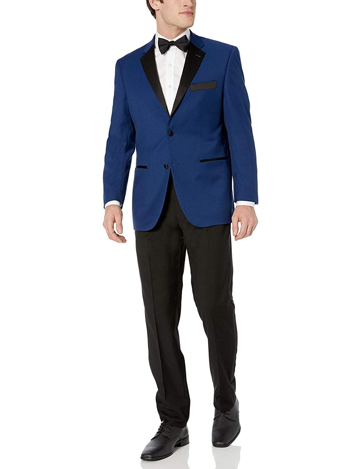 Adam Baker Men's Tux-2 Regular Fit Tuxedo Suit - Black - 38R - Walmart.com