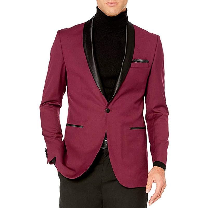 Adam Baker Men's Tuxedo Jacket Slim Fit Shawl Collar Tuxedo Jackets for Men for Wedding ...