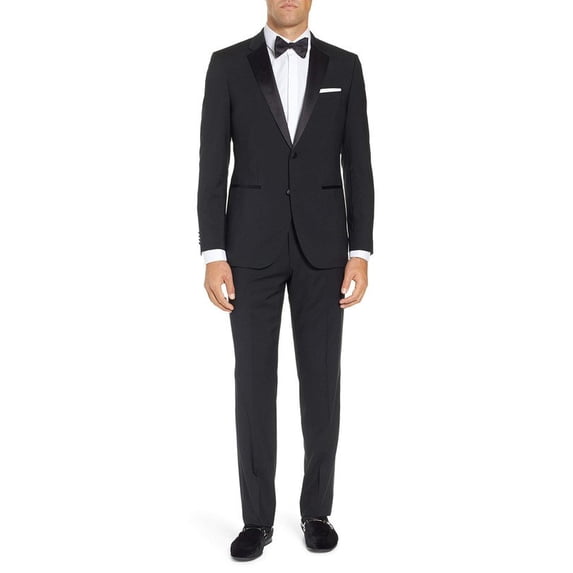 Adam Baker Mens Modern Fit Two-Piece Notch Lapel Tuxedo Suit - Walmart.com
