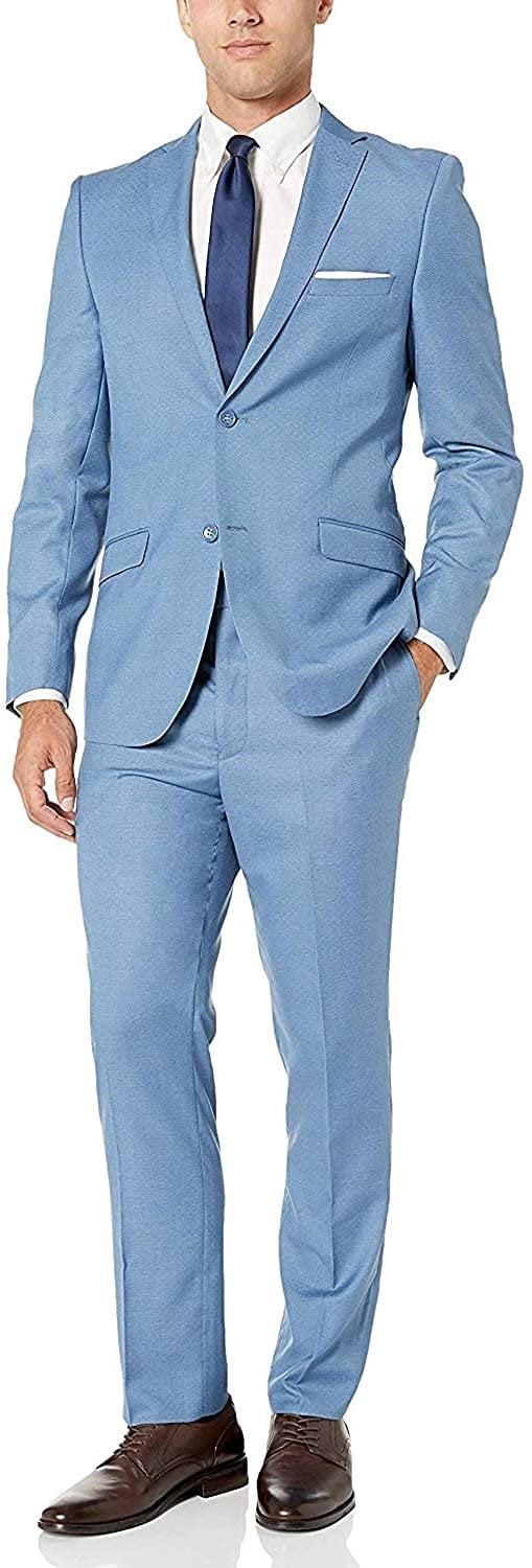 Adam Baker West End Men's 910930 2-Piece Slim Fit Fine Textured Suit ...
