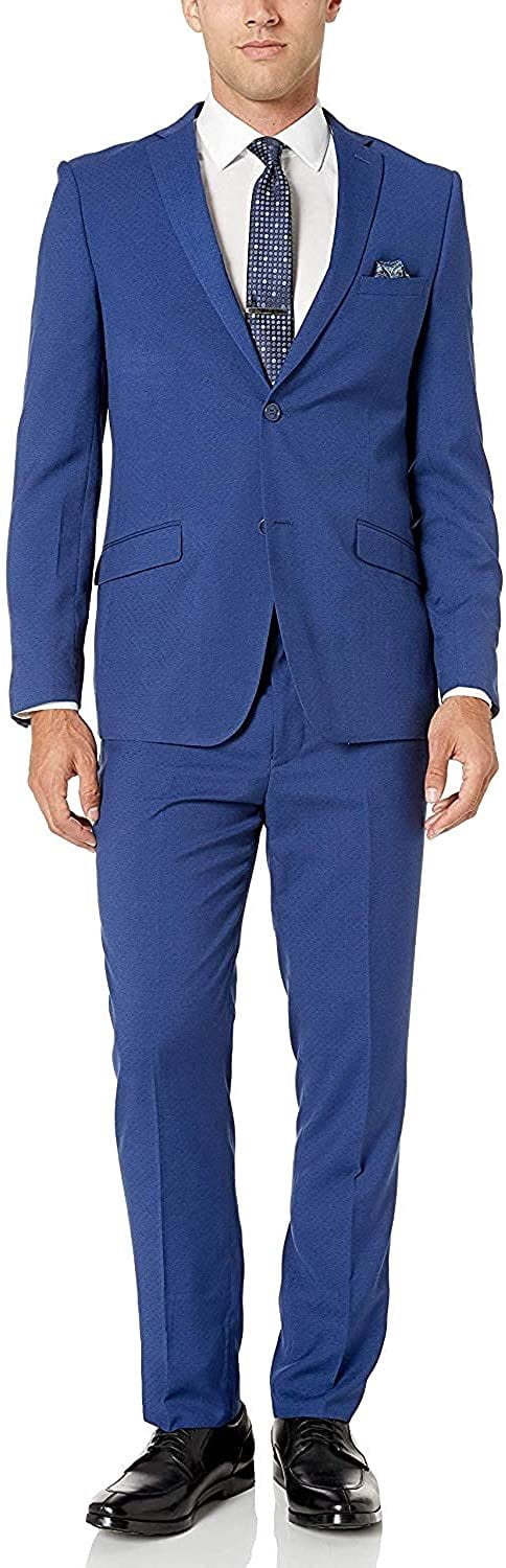 Adam Baker West End Men's 910951 2-Piece Slim Fit Fine Textured Suit ...