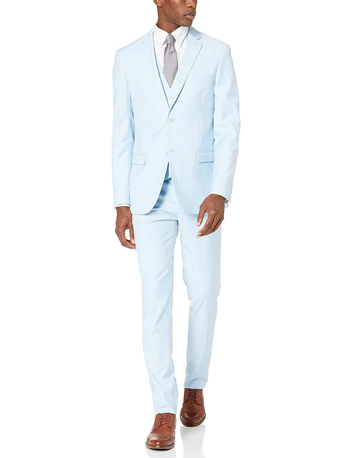 Adam Baker West End by Men's 910352 Slim Fit 3-Piece Peak Lapel Formal ...