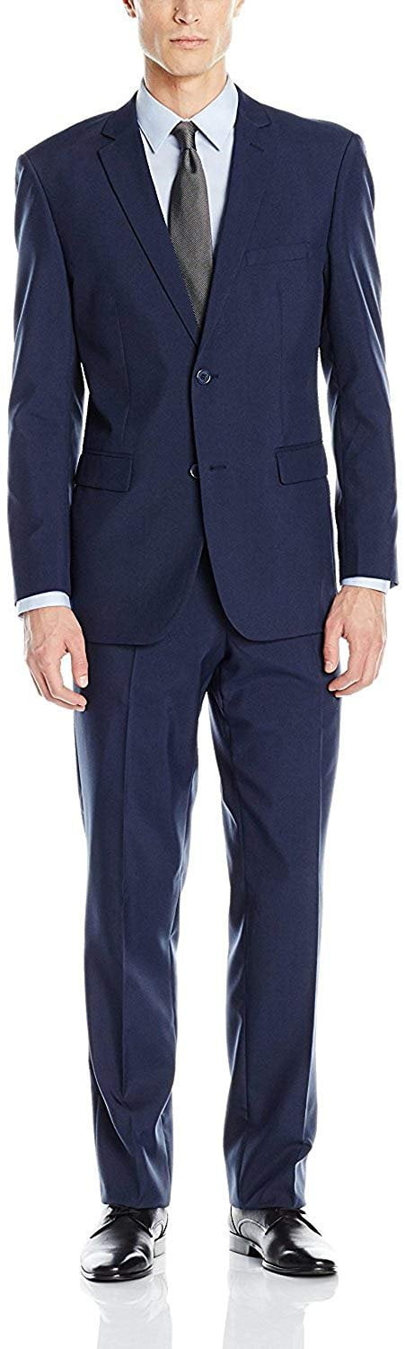 Adam Baker by BERTOLINI Men's B66050/6 Modern Fit 2-Piece Single ...