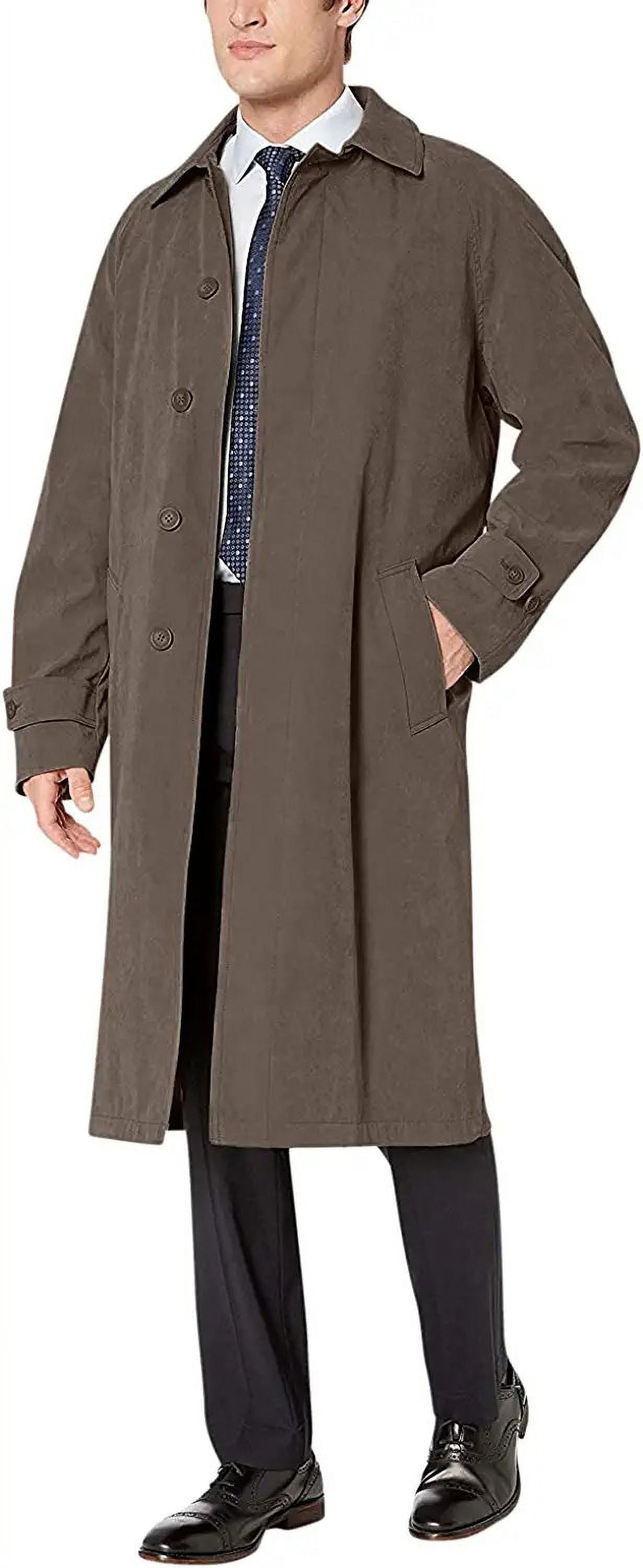 Adam Baker by Cianni Men's Single Breasted Olive Full Length All Year ...