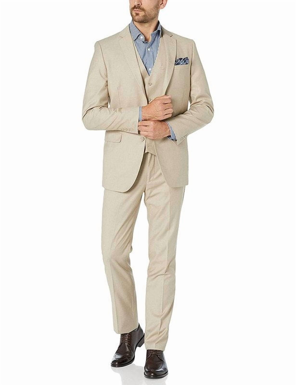 Adam Baker Mens Suits Slim Fit 3-Piece suits for men Jacket, Vets ...