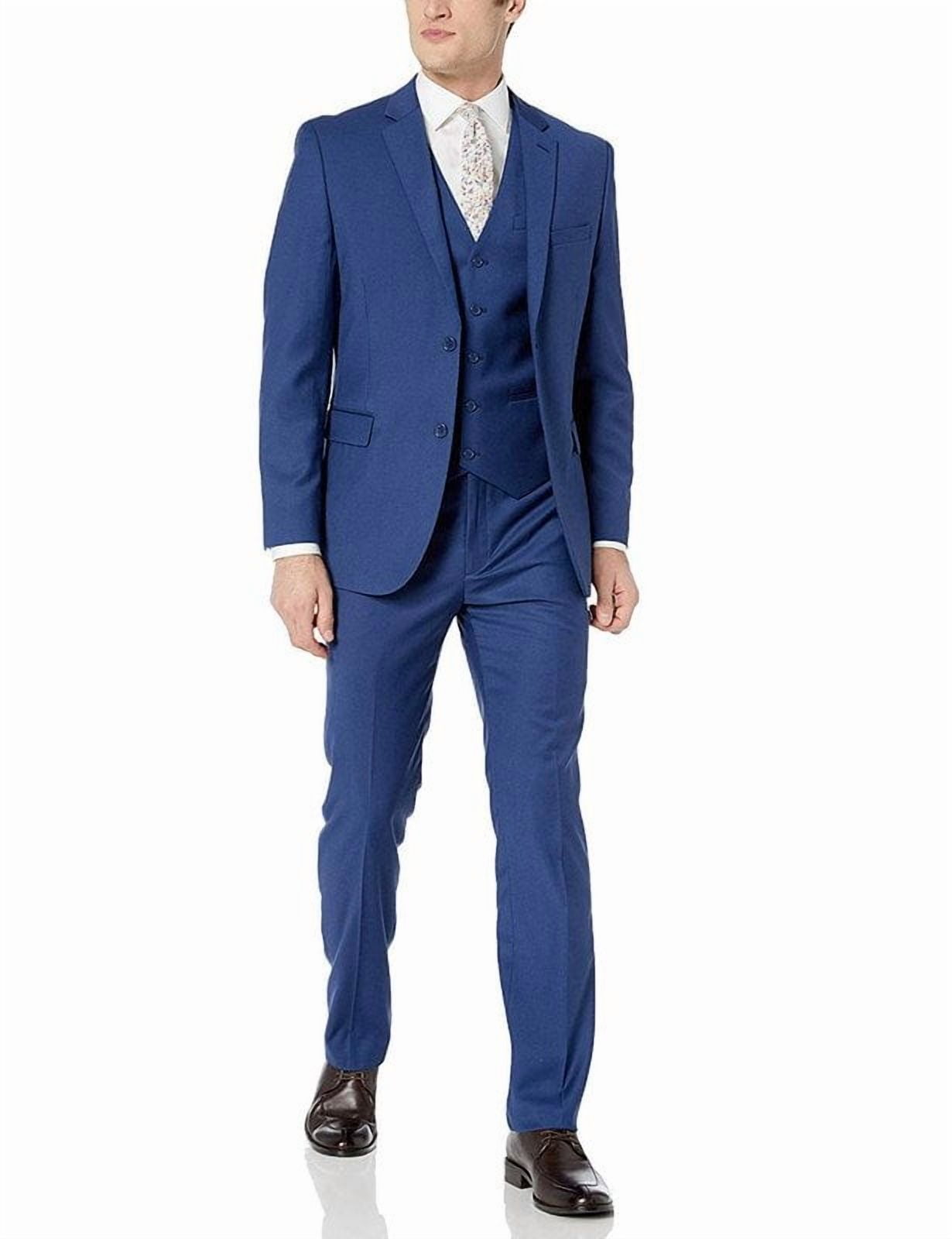 Adam Baker Mens Suits Slim Fit 3-Piece suits for men Jacket, Vets ...