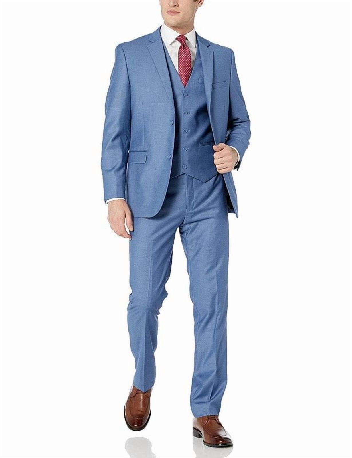 Adam Baker Mens Suits Slim Fit 3-Piece suits for men Jacket, Vets ...