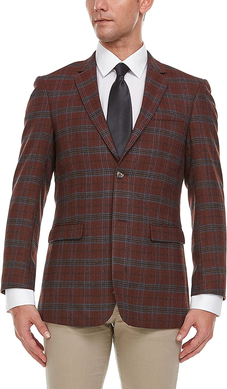 Adam Baker by Douglas & Grahame Men's 53009 100% Wool Ultra Slim Fit ...