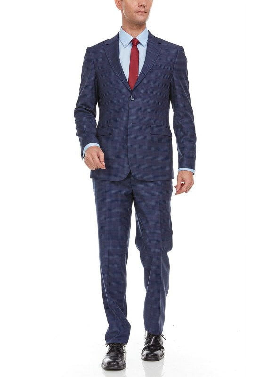 Adam Baker Men's Single Breasted Ultra Slim Fit 2-Piece Jacket ...