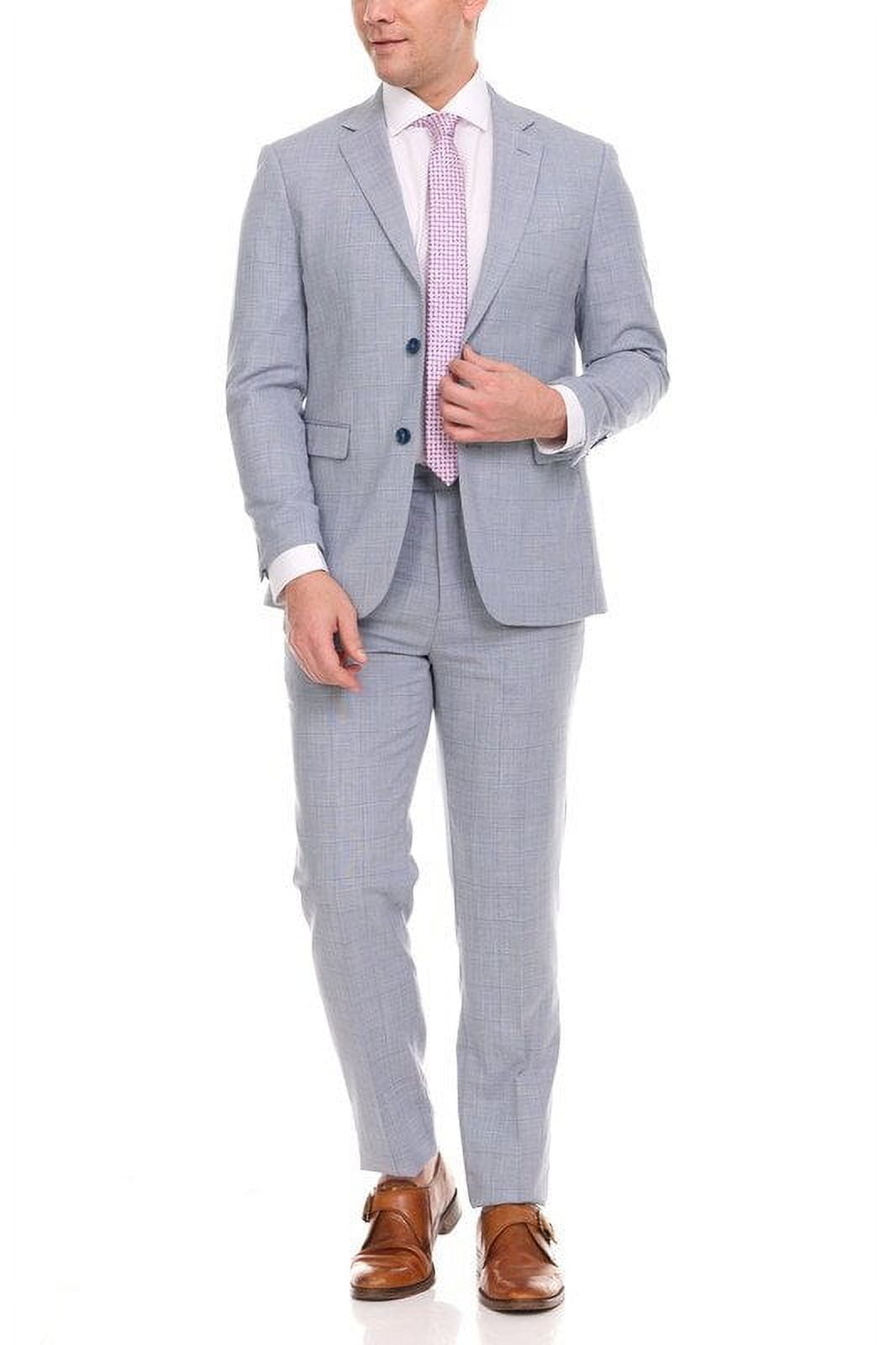 Adam Baker Men's Single Breasted Ultra Slim Fit 2-Piece Jacket, Trousers Suit Set - Walmart.com