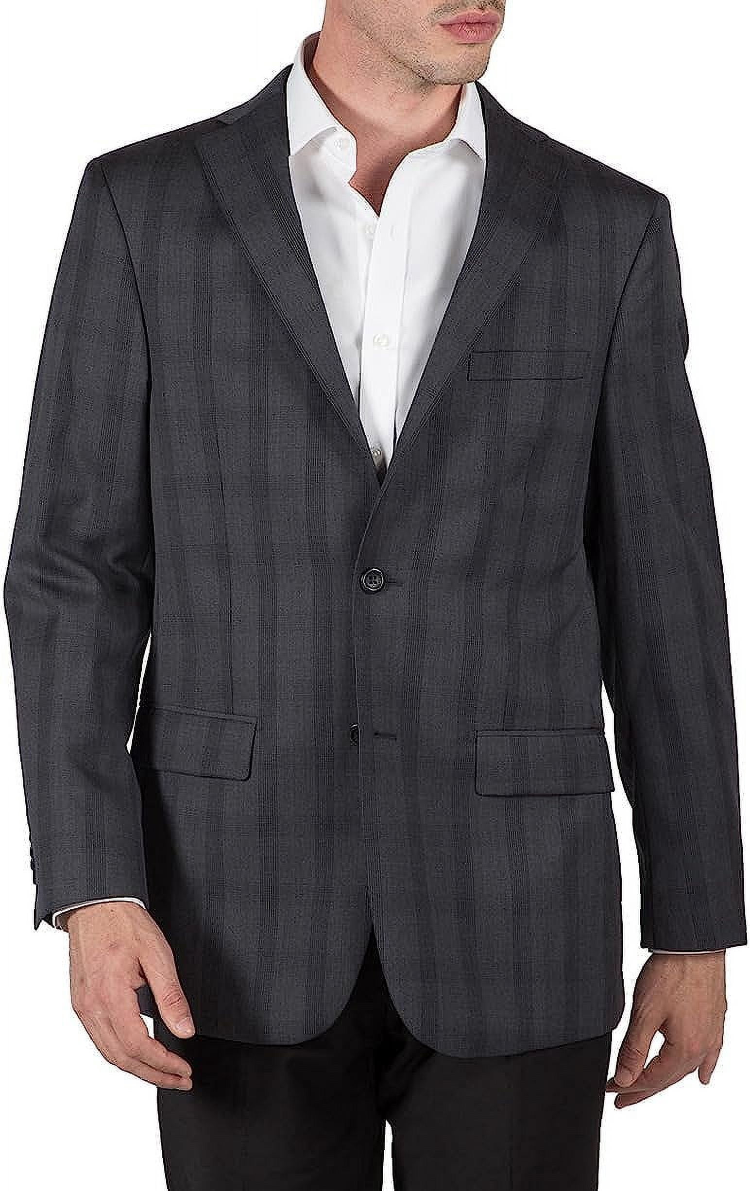 Adam Baker by Prontomoda Men's Single Breasted Classic Fit 100% Luxury ...