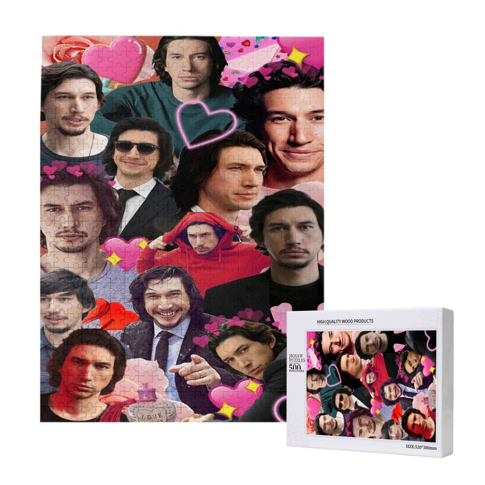 Adam Driver Jigsaw Puzzle Interactive Brain Teaser Board Game for ...