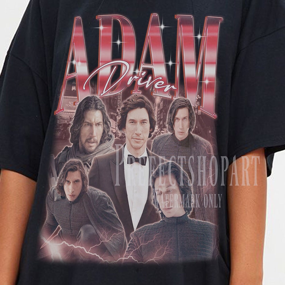 Adam Driver Shirt, Vintage Adam Driver Shirt 90s, Homage Art T-Shirt ...
