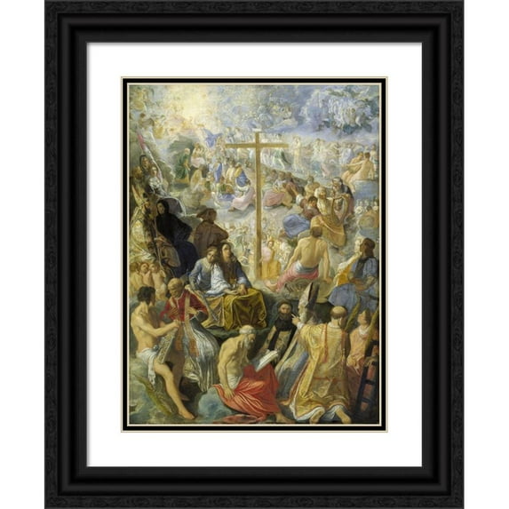Adam Elsheimer 19x24 Black Ornate Framed Double Matted Museum Art Print ...