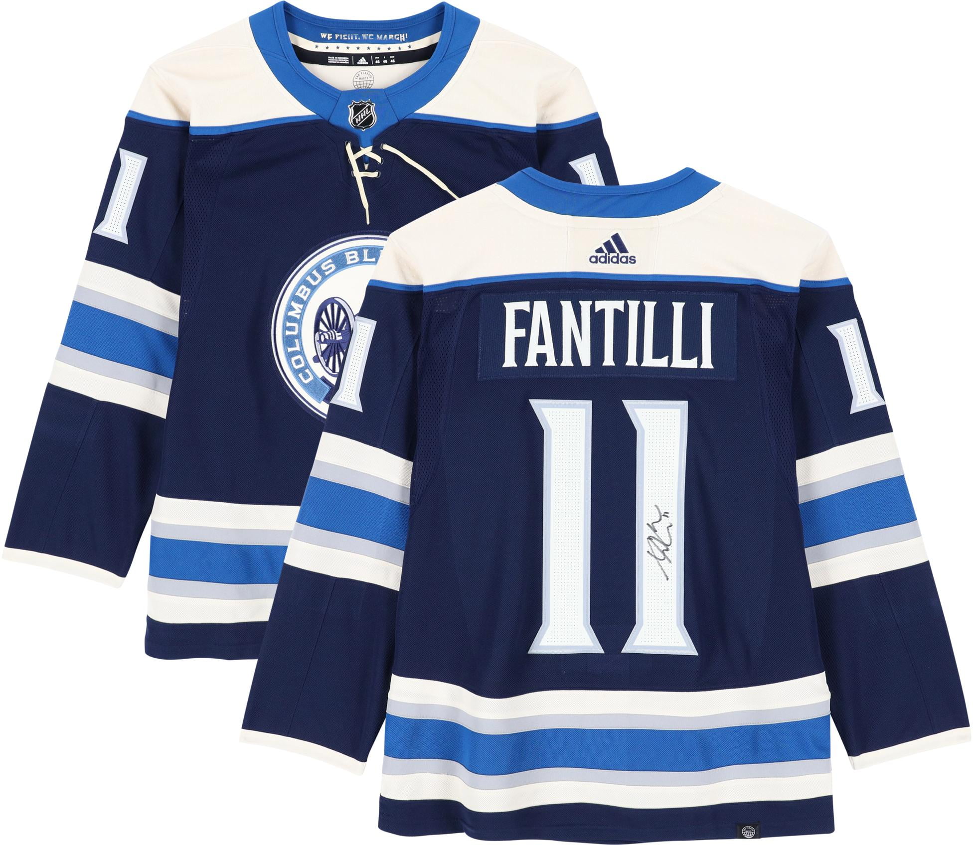 Adam Fantilli Columbus Blue Jackets Autographed Navy Alternate Adidas ...