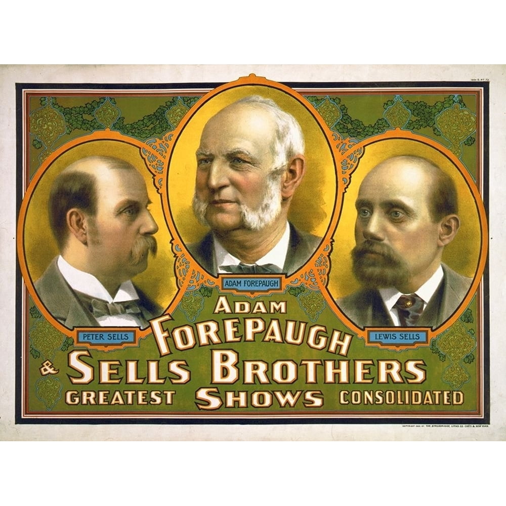 Adam Forepaugh and Sells Brothers 4 Poster Print by Hollywood Photo ...
