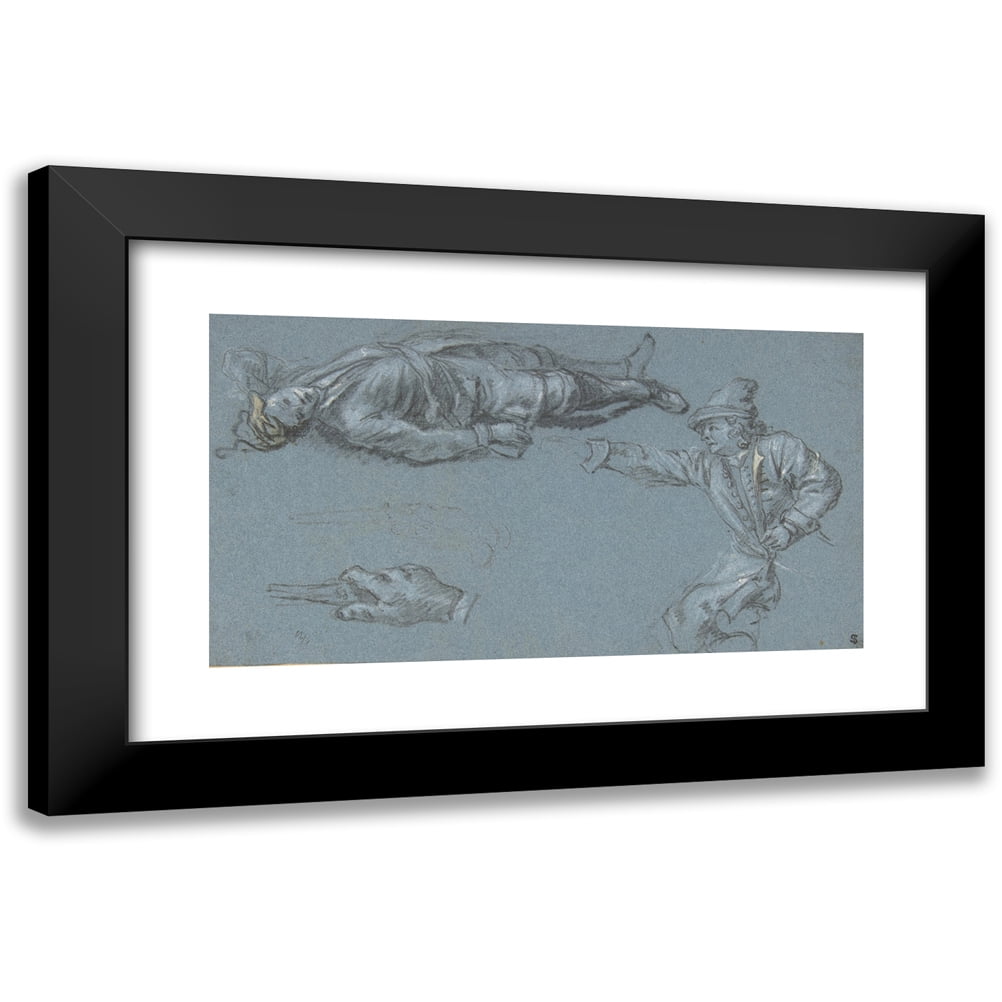 Adam Frans van der Meulen 18x12 Black Modern Framed Museum Art Print ...